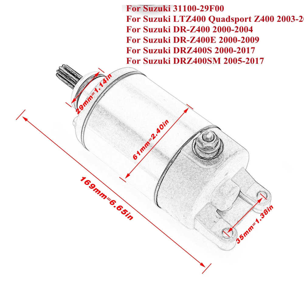 Motorcycle 31100-29f00 Starter Motor Engine Parts Motor Starter For ...