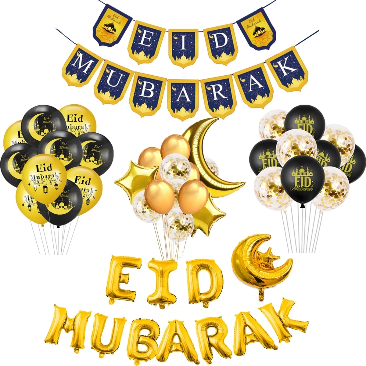 Eid-Mubarak-Banner-Bunting-Balloons-Plates-Tablecloth-Kareem-Ramadan ...
