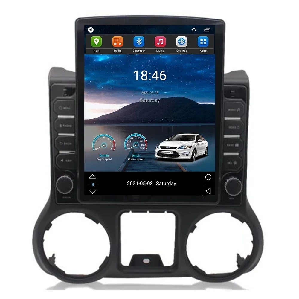 8G-128G-Carplay-Android-13-For-Jeep-Wrangler-3-JK-2011-2016-Tesla-Style ...