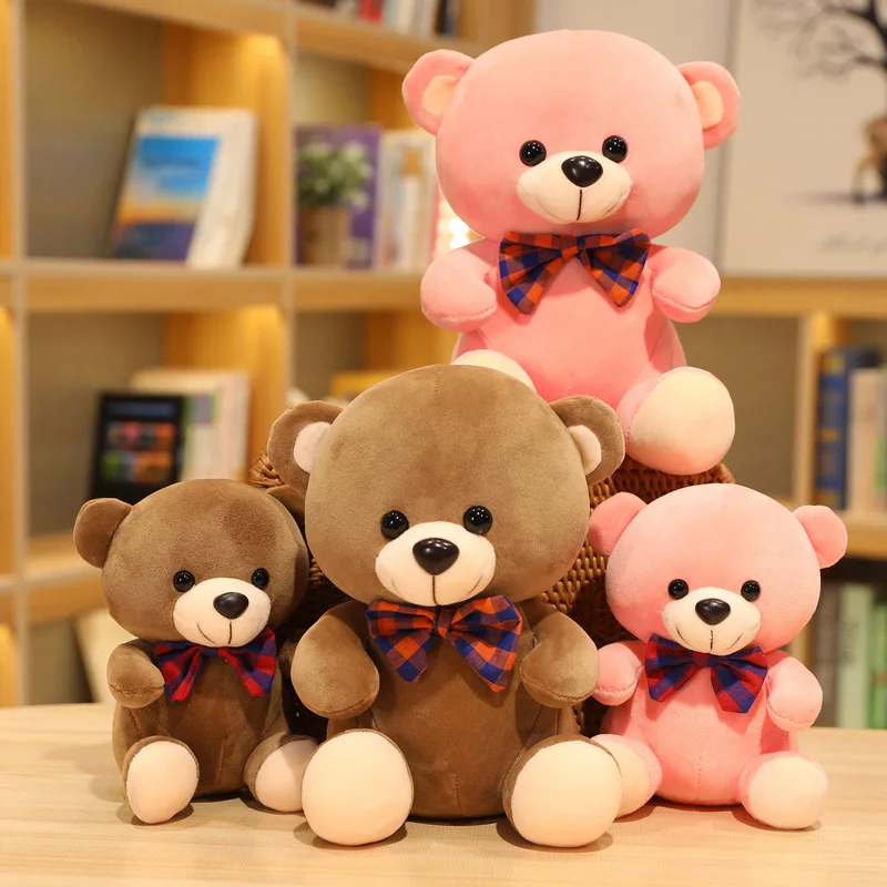 18-28CM-Cute-Bow-tie-Bear-Plush-Toys-Lovely-Cartoon-Holding-Heart-Bear ...