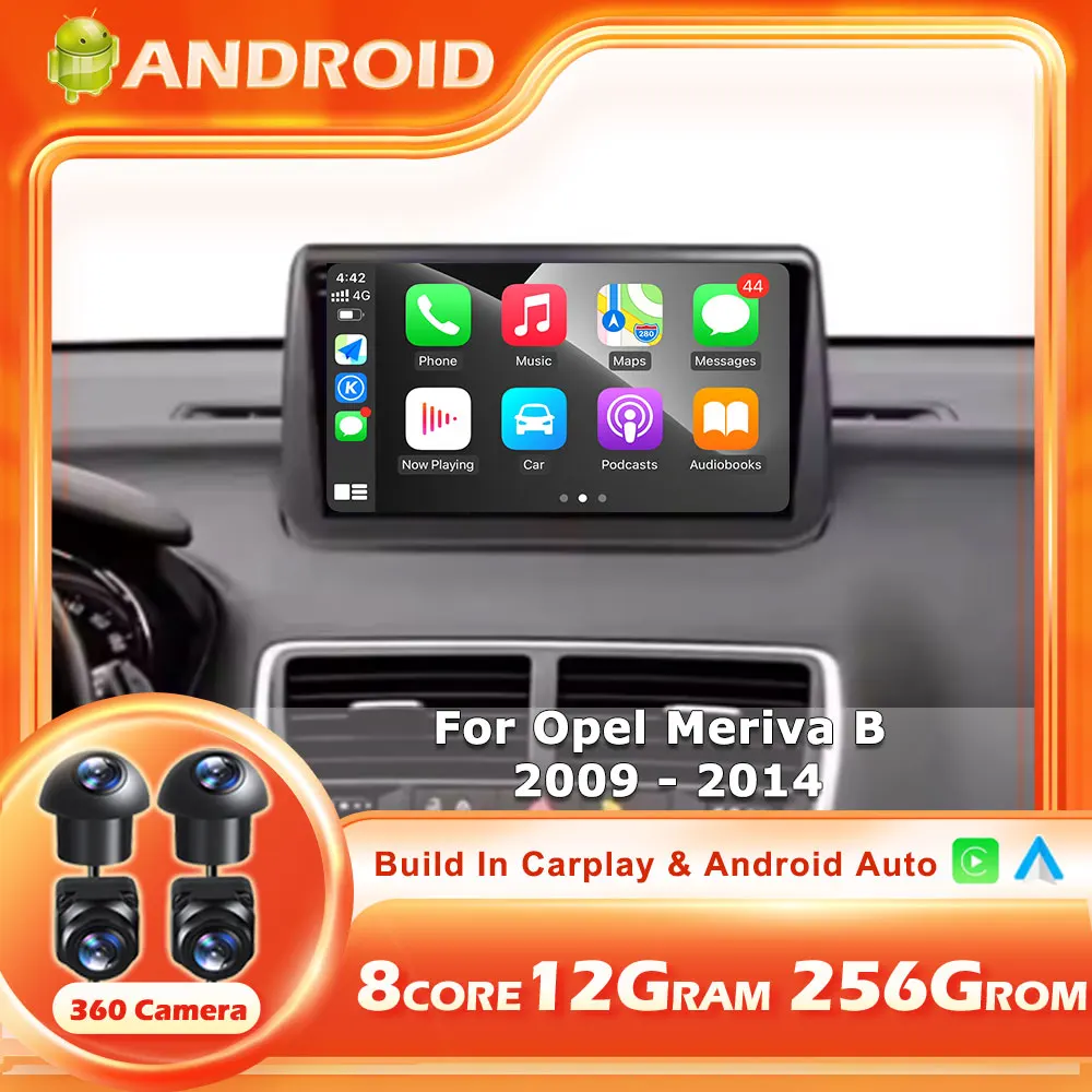Android 15 Auto For Opel Meriva B 2009 - 2014 Car Radio Multimedia ...