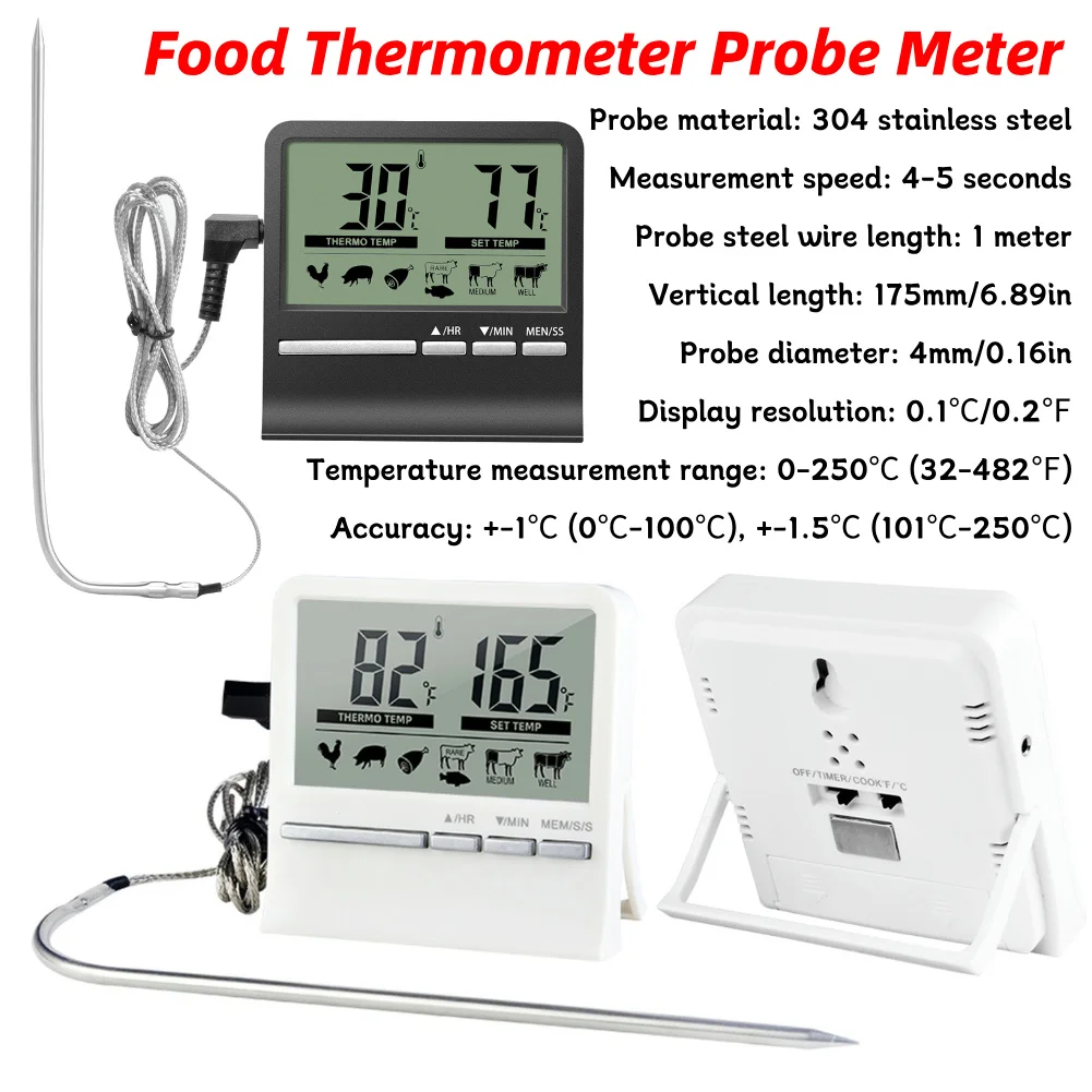 Hot Sale Digital Kitchen Food Thermometer For Meat Water Milk Cooking ...