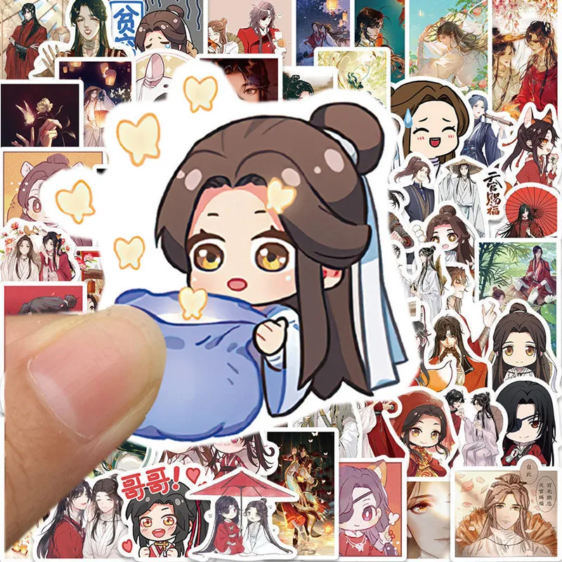 65 PCS Tian Guan Ci Fu Cute Stickers Anime Heaven Official's Blessing ...