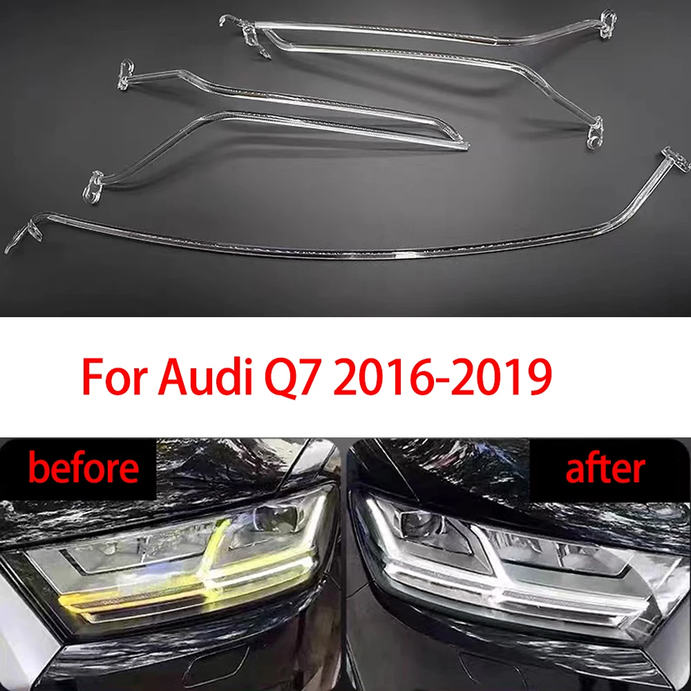 Fur audi q7 2006 2013 led drl Tagfahrlicht Lichtleiter platte Tagfahrlicht rohre Tagfahrst reifen AliExpress