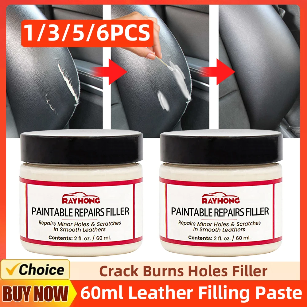 60ml Leather Filling Paste Leather Filler Repair Car Repair Scratches ...