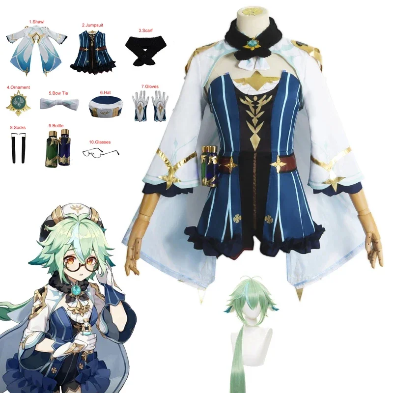 Disfraces-de-Anime-Genshin-Impact-Knights-Sucrose-Cosplay-Halloween ...