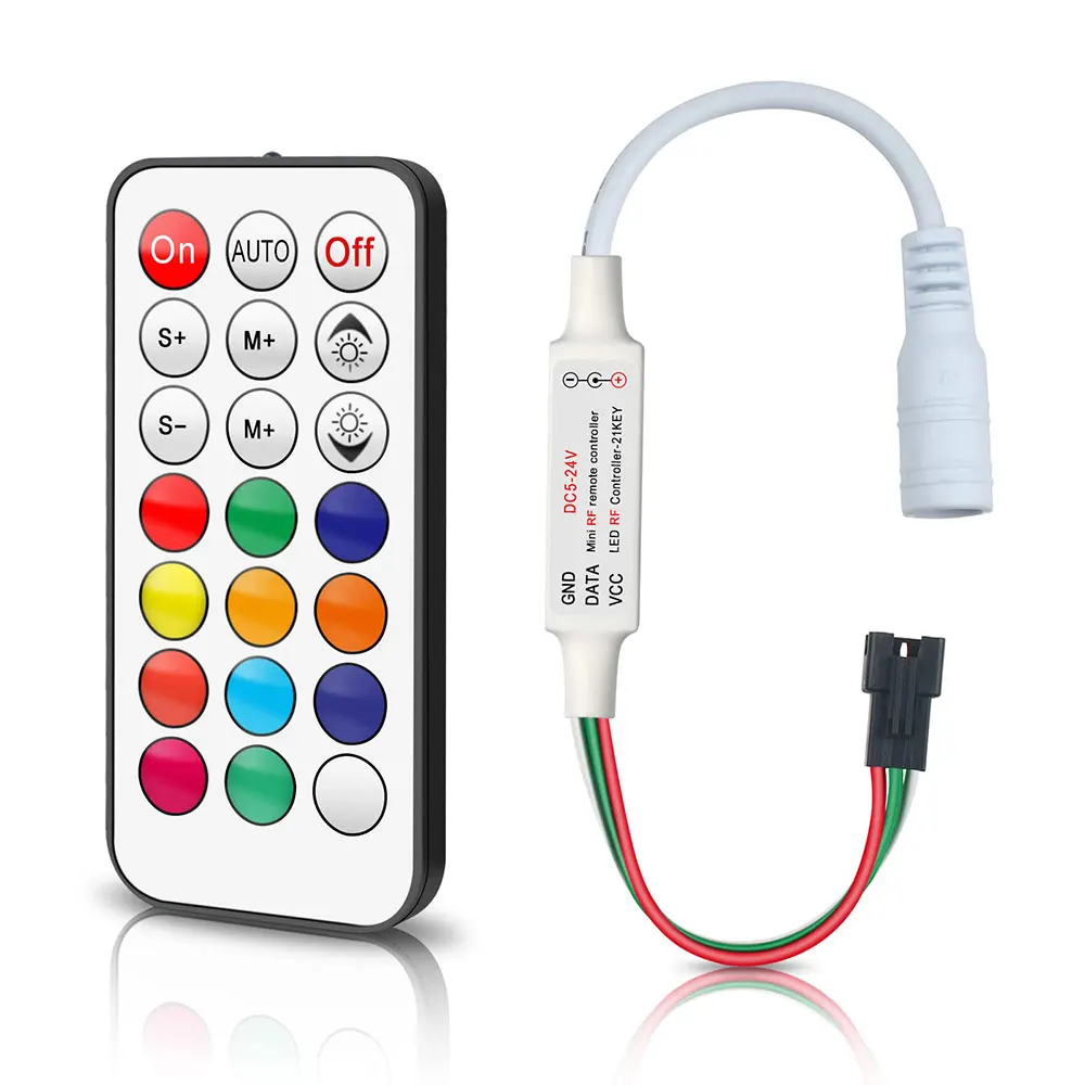 WS2812B-WS2811-RGB-Controller-WS2812-LED-Pixels-Light-Strip-DC-USB-MINI ...