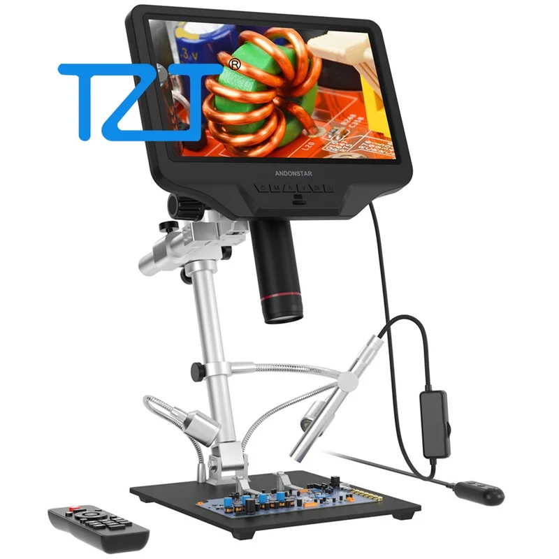 TZT-AD409-Pro-ES-Digital-Microscope-with-Endoscope-and-FHD-Screen-for ...
