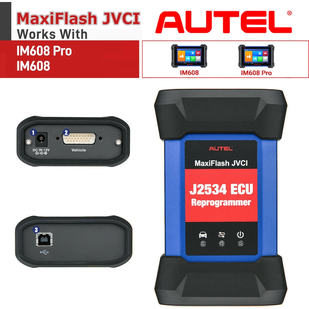 Autel herramienta de programación MaxiFlash J2534 VCI, herramienta de ...
