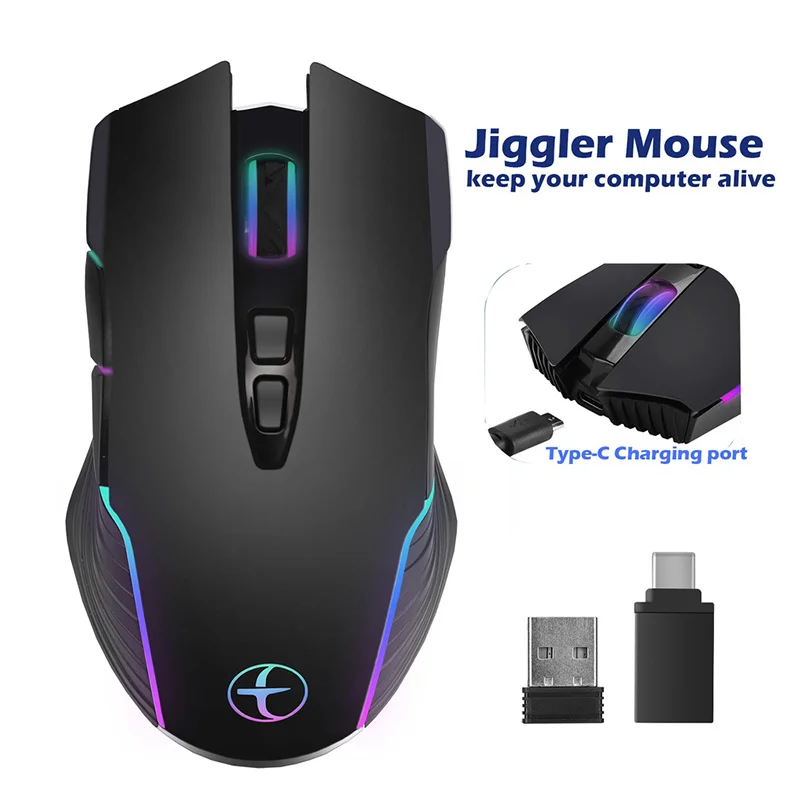 2-4G-Wireless-Mouse-Type-C-Silent-Click-Jiggler-Mouse-Rechargeable ...