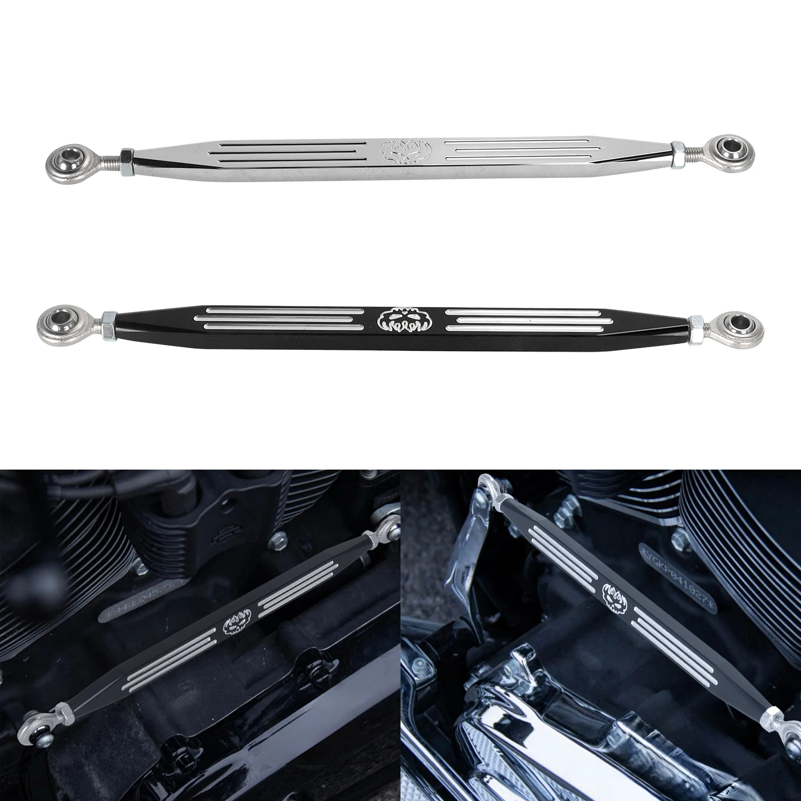 CNC Motorcycle Gear Shift Lever Aluminum Linkage Shifter For Harley ...