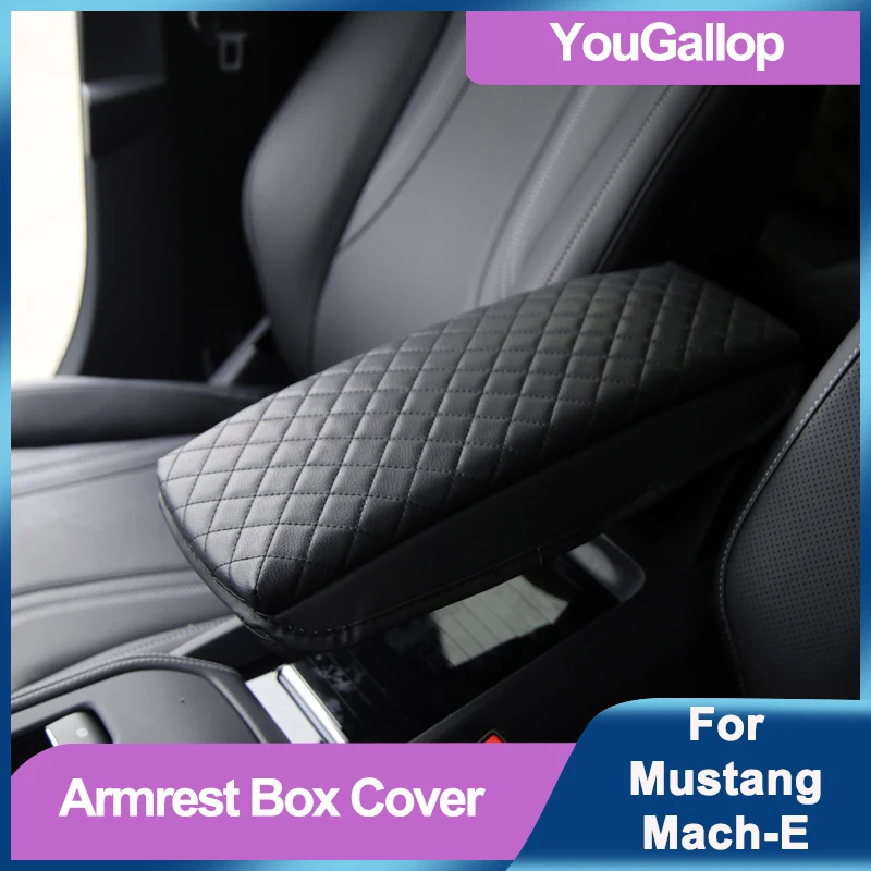 For-Mustang-Mach-E-Armrest-Box-Cover-Protective-Pad-Center-Console ...