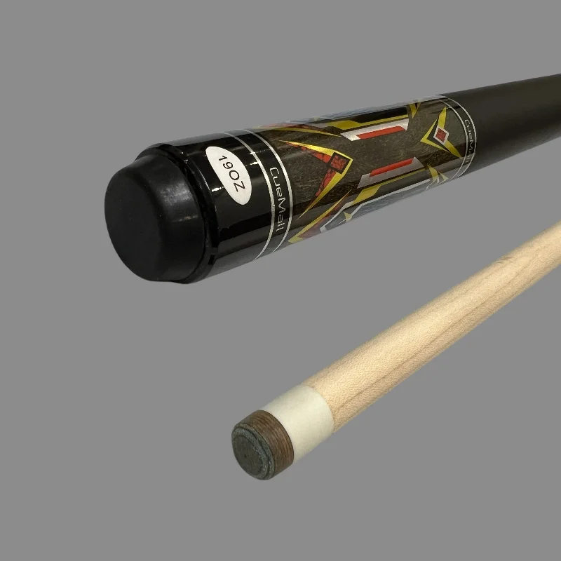 Premium-Maple-Billiard-Cue-with-Gold-Metal-Pattern-High-End-Digital ...