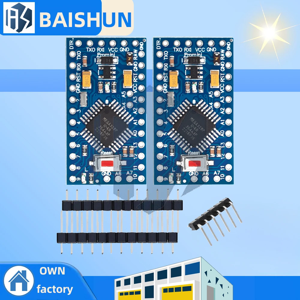 Pro Mini ATMEGA328P Development Board - 5V/16MHz or 3.3V/8MHz with ...