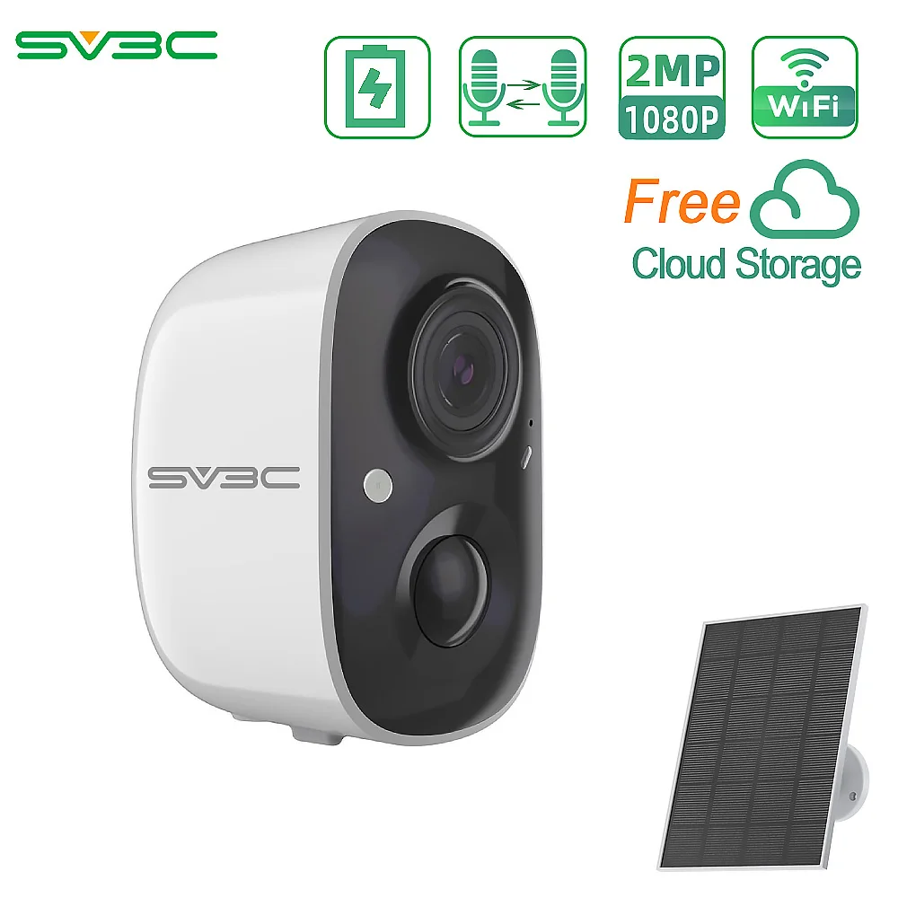 Wifi Battery Camera Outdoor, SV3C 1080P Wireless Surveillance Cameras ...