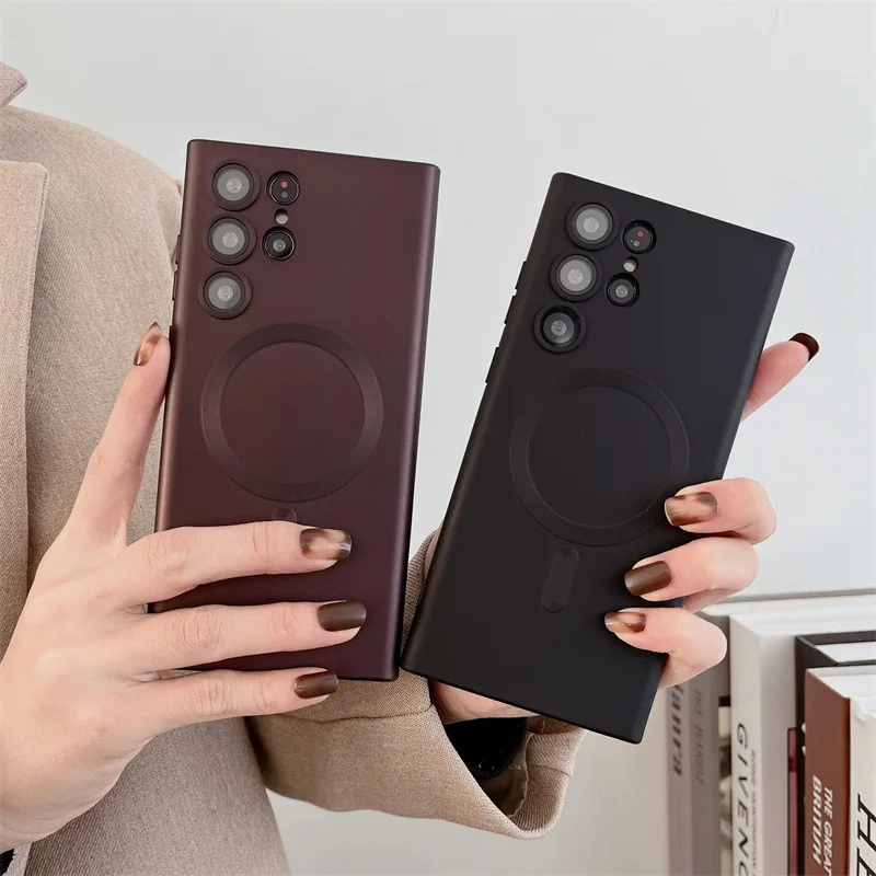 Soft Silicone for Magsafe Case for Samsung Galaxy S23 S22 S21 Ultra ...