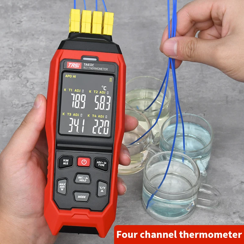 Tasi Ta612c Thermometer Contact Digital Thermocouple Temperature Tester ...