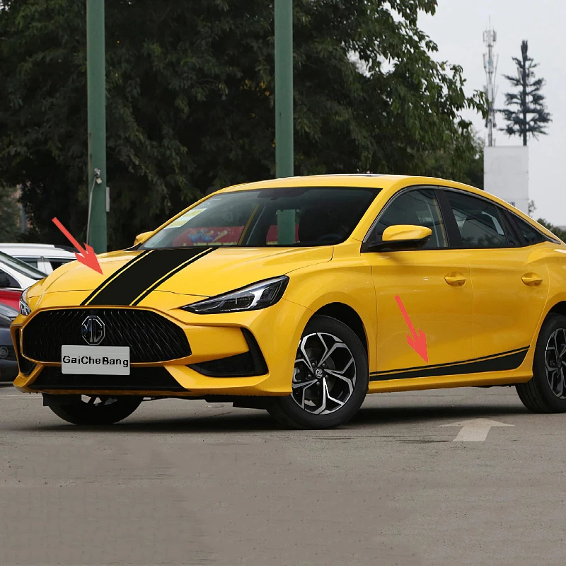 Pegatinas de carrocería de coche, MG5 decorativa calcomanía de vinilo ...