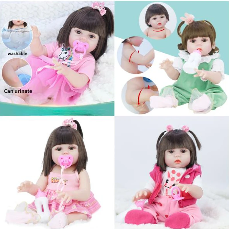 Simulation Doll Reborn Doll Can Drink Water And Urinate Enamel Baby ...
