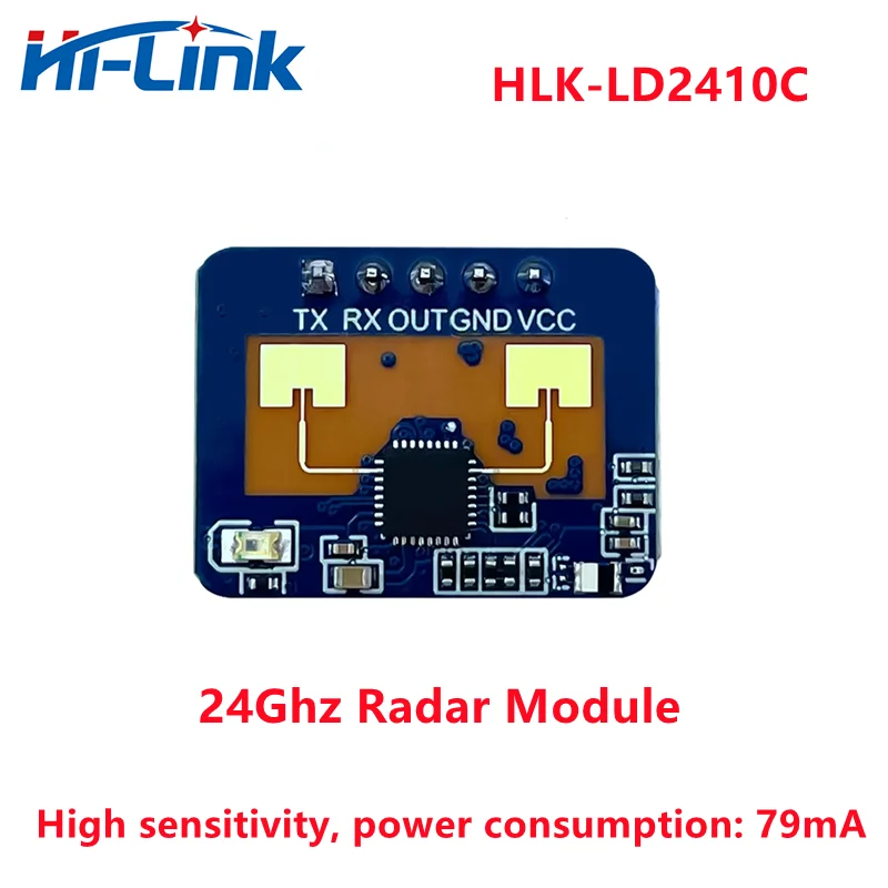 Hi-Link New High Sensitivity HLK-LD2410C 24G Intelligent MMwave Sensor Human Presence Sensing ...