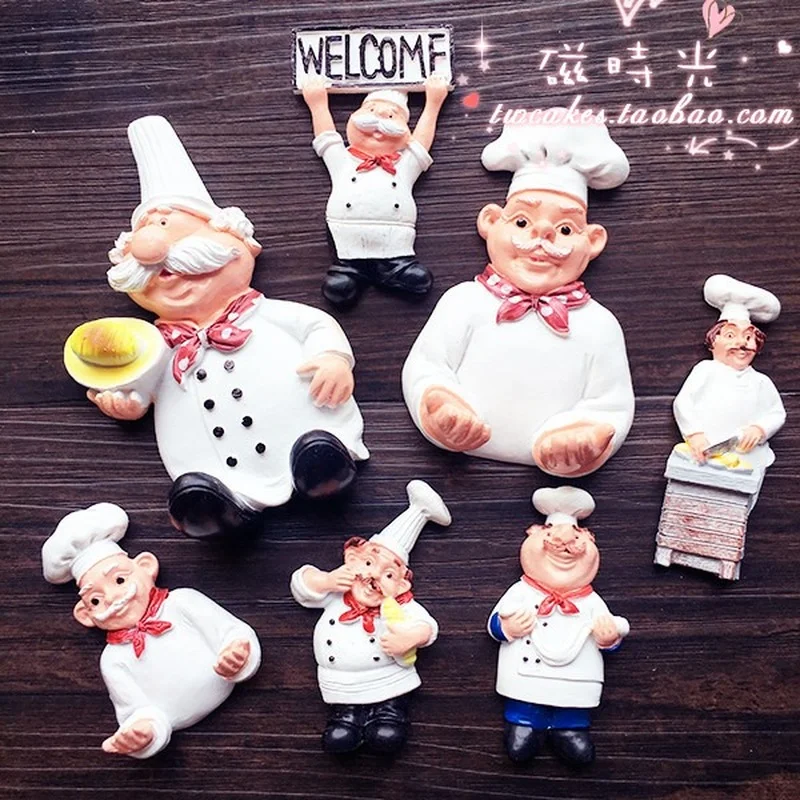 Chef Cook Bread Refrigerator Magnet Creative Style 3d Gift - AliExpress