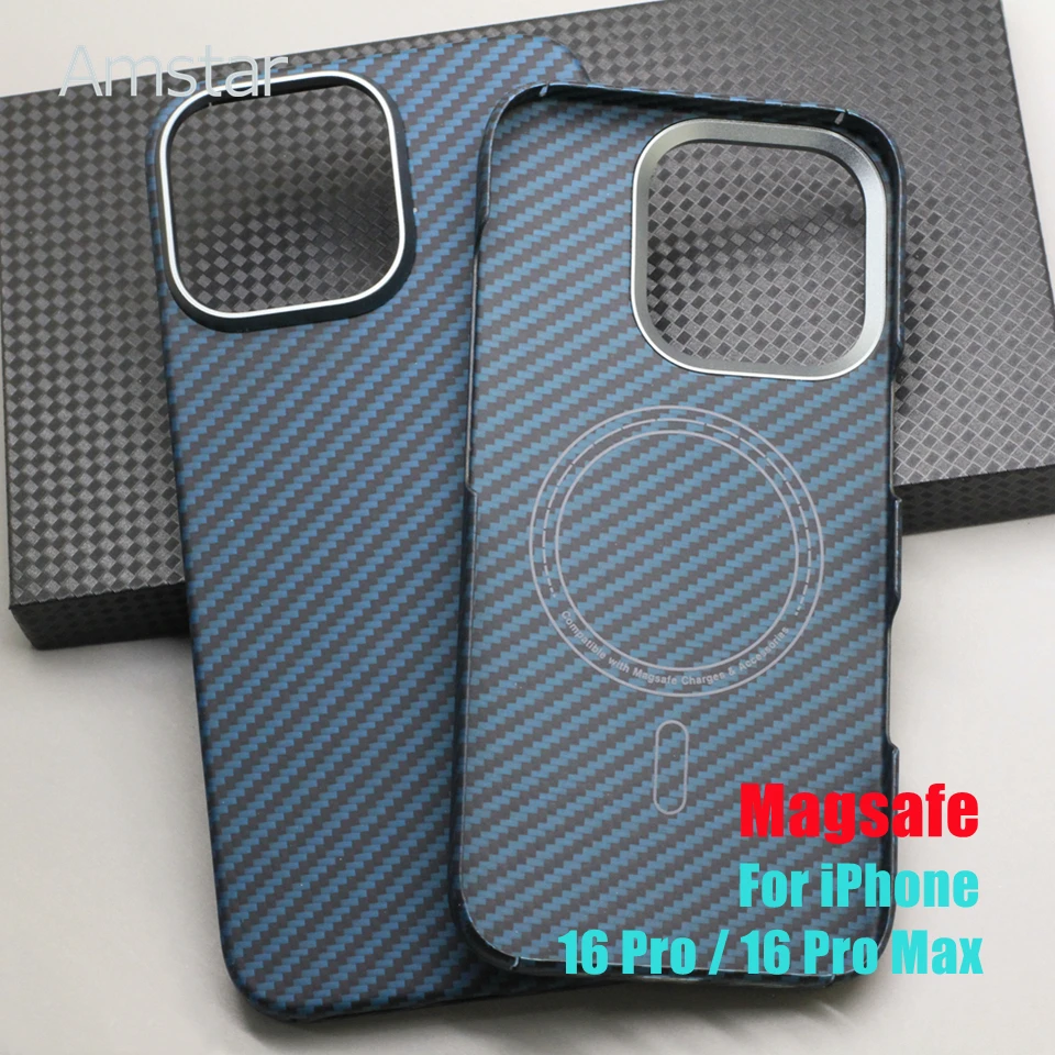 Amstar-funda-protectora-magn-tica-de-fibra-de-carbono-para-iPhone-16 ...