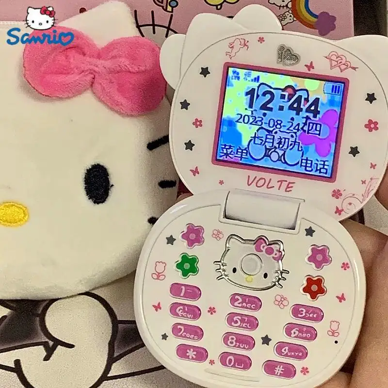 2023-Sanrio-Hello-Kitty-Flip-Phone-Kawaii-K688-Cartoon-Kids-Taiml-Cute ...