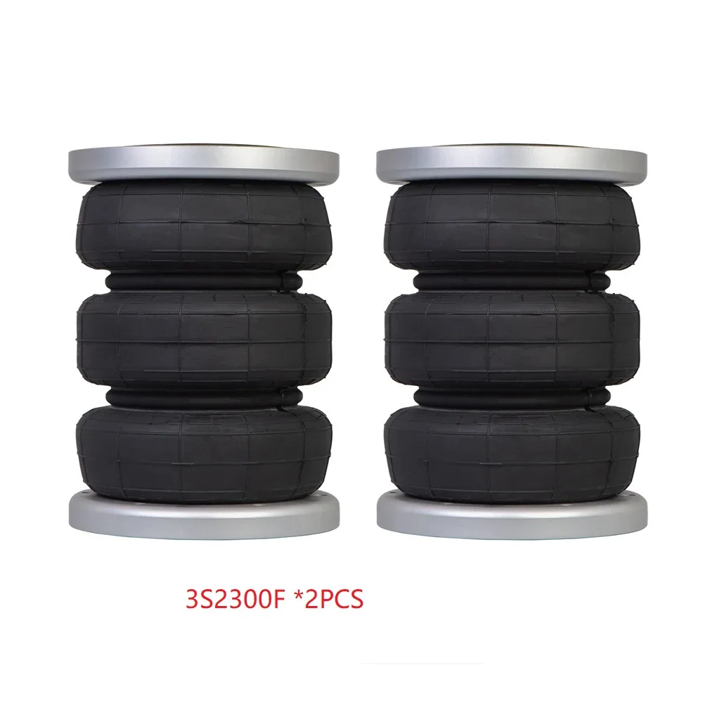 2PCS-Air-Suspension-Kit-Bag-Pneumatic-Shock-Absorber-With-Aluminium ...
