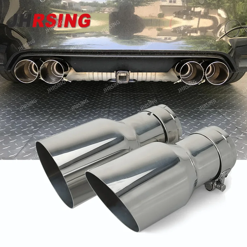 1-PC-CAR-Exhaust-Muffler-Tail-Pipe-Stainless-steel-Universal-Automobile ...