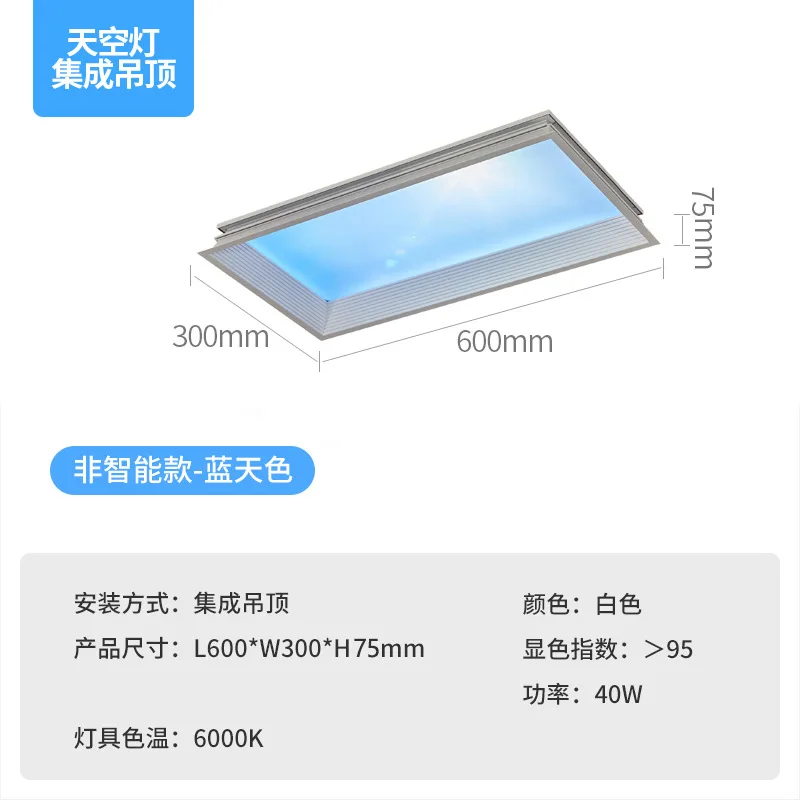 LED-Smart-Blue-Sky-Light-Ceiling-Lamp-Clear-Natural-light-Living-Room ...