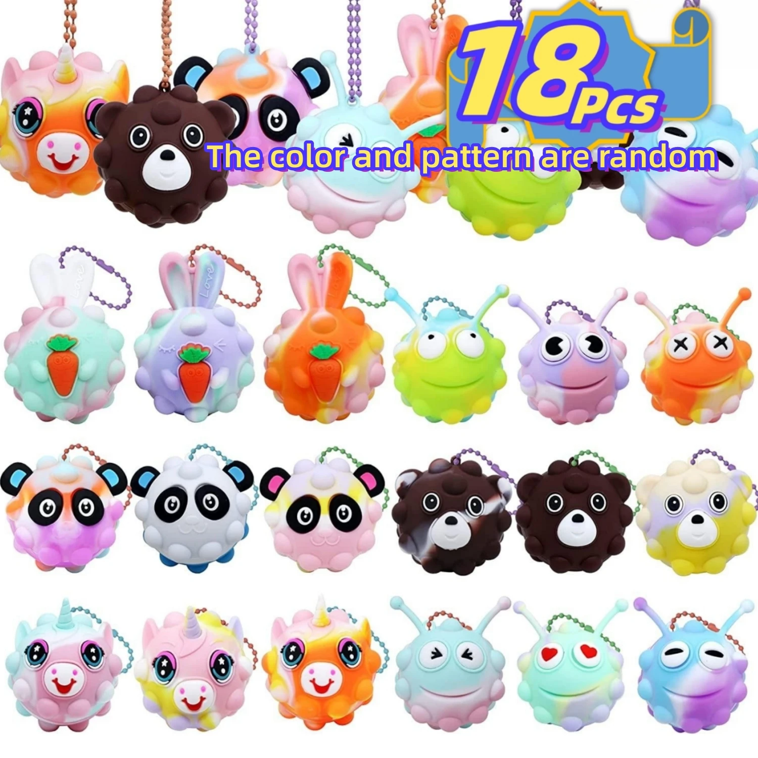Bolas-Pop-de-animales-de-18-piezas-para-ni-os-juguetes-Fidget-regalos ...