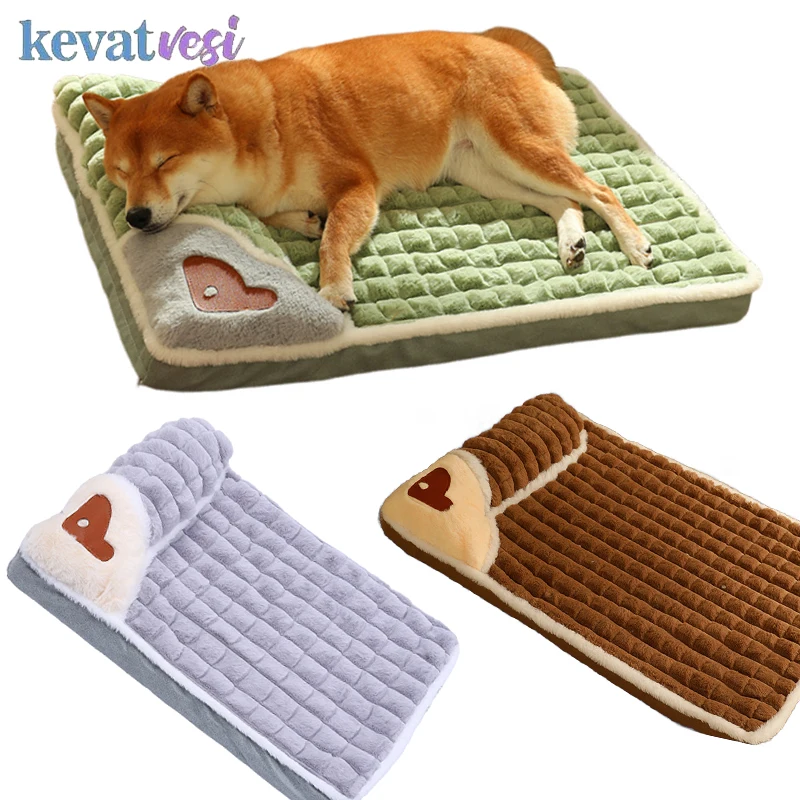 Winter-Warm-Dog-Sleeping-Mat-Comfortable-Dog-Bed-Plush-Pet-Mat-for ...