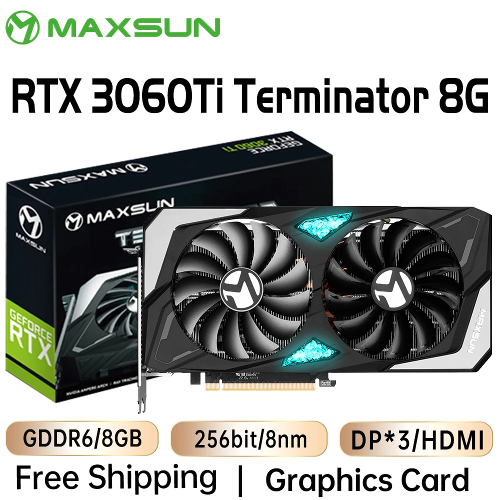 MAXSUN-Full-New-Graphics-Cards-RTX-3060Ti-Terminator-8G-GDDR6-GPU ...