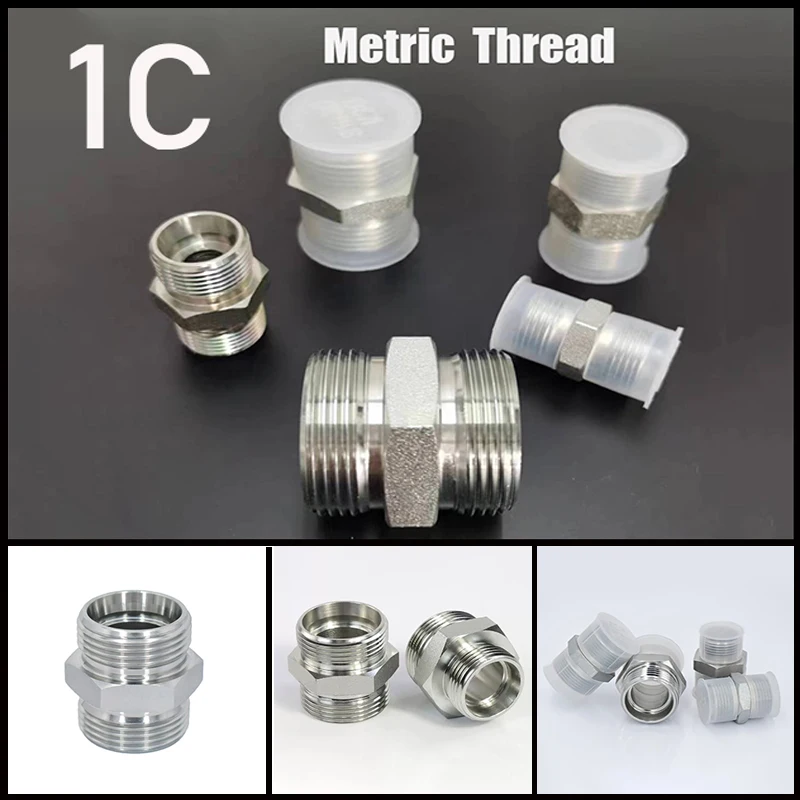 Metric-Ferrule-Type-Hydraulic-Transition-Fittings-M12-M52-Double-H-Head ...