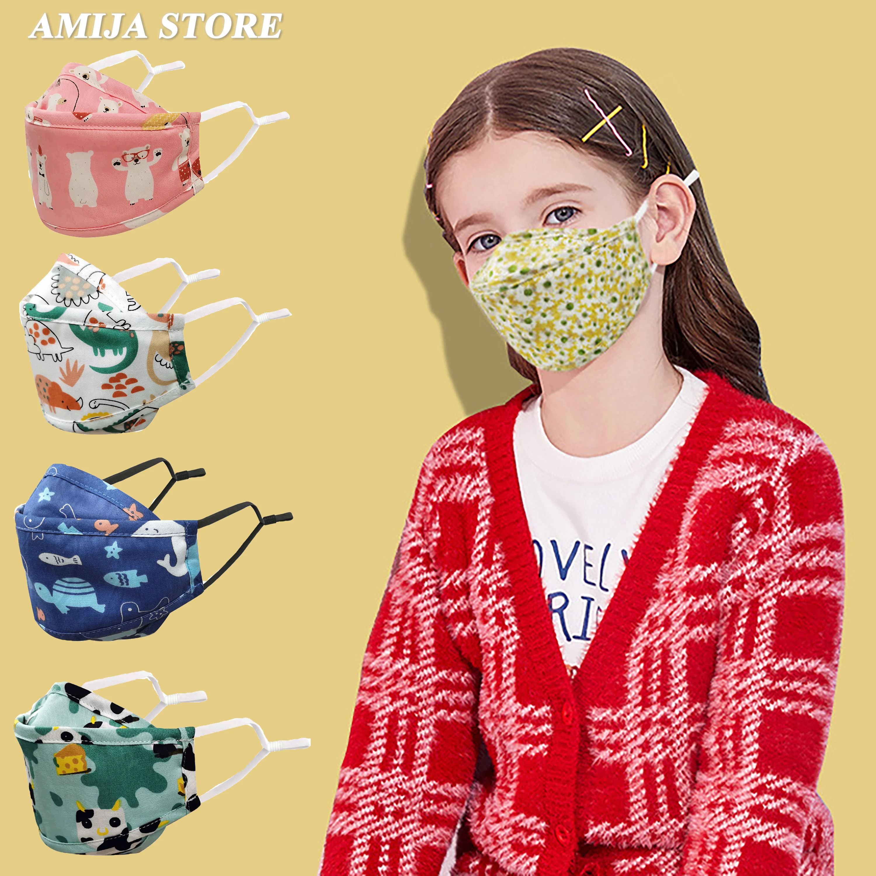 Children Mask Mouth Reusable | Cotton Mouth Mask Kids | Cotton Mask ...