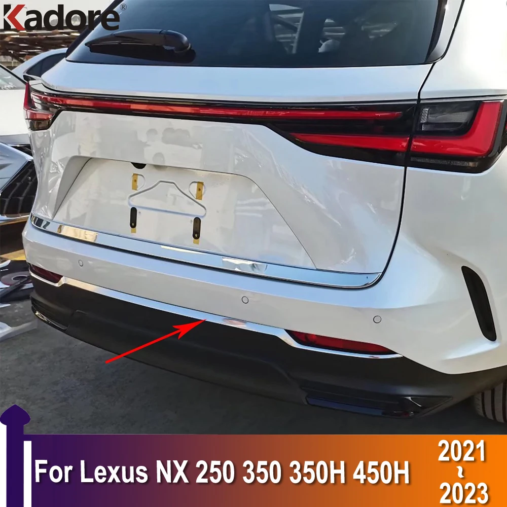 Tail-Lower-Bumper-Strip-For-Lexus-NX-250-350-350H-450H-2021-2023-Chrome ...