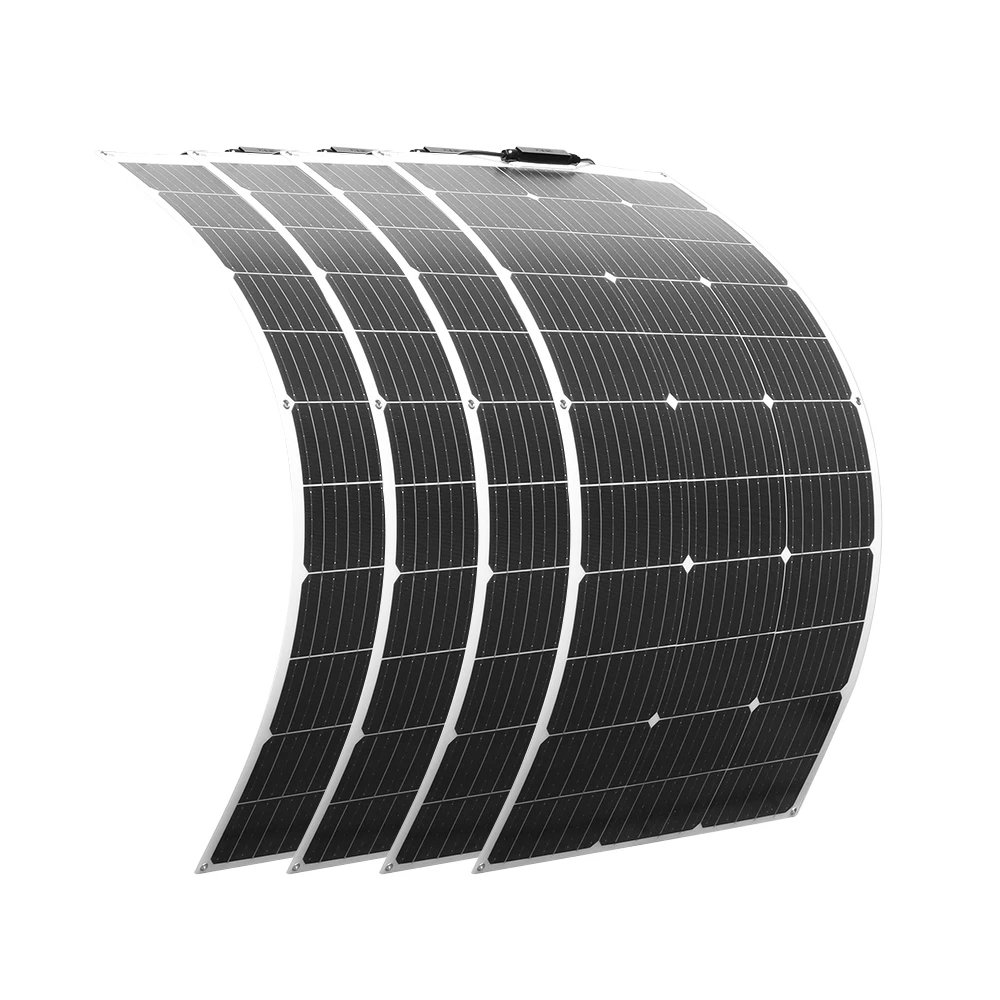 100W-solar-panel-2Pcs-4Pcs-10Pcs-Monocrystalline-Solar-Cell-Flexible ...
