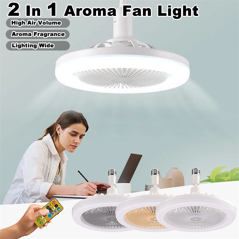 Dimmable-Ceiling-Fan-Lamp-With-Remote-Control-Fan-Lamp-Modern-Bedroom ...