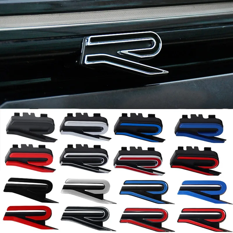 New-R-Logo-Car-Front-Grille-Sticker-Accessories-For-Volkswagen-VW-GTI ...