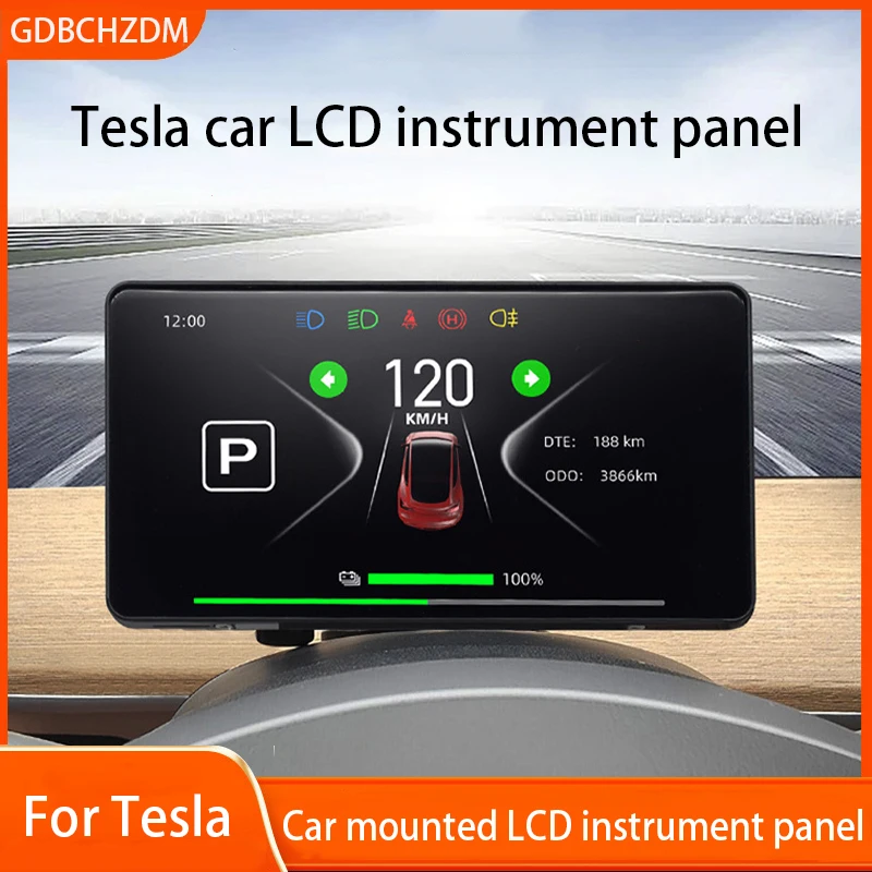 Tablero-de-pantalla-HD-IPS-de-5-pulgadas-para-Tesla-Model3-Y-tablero-de ...
