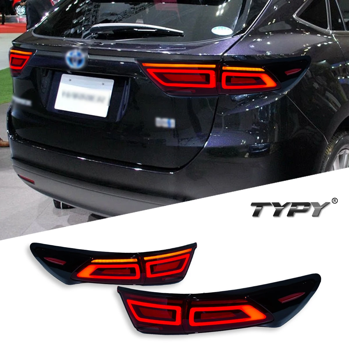 TYPY Car For Toyota Harrier 60 Taillight 2012-2020 Upgrade Modified New ...