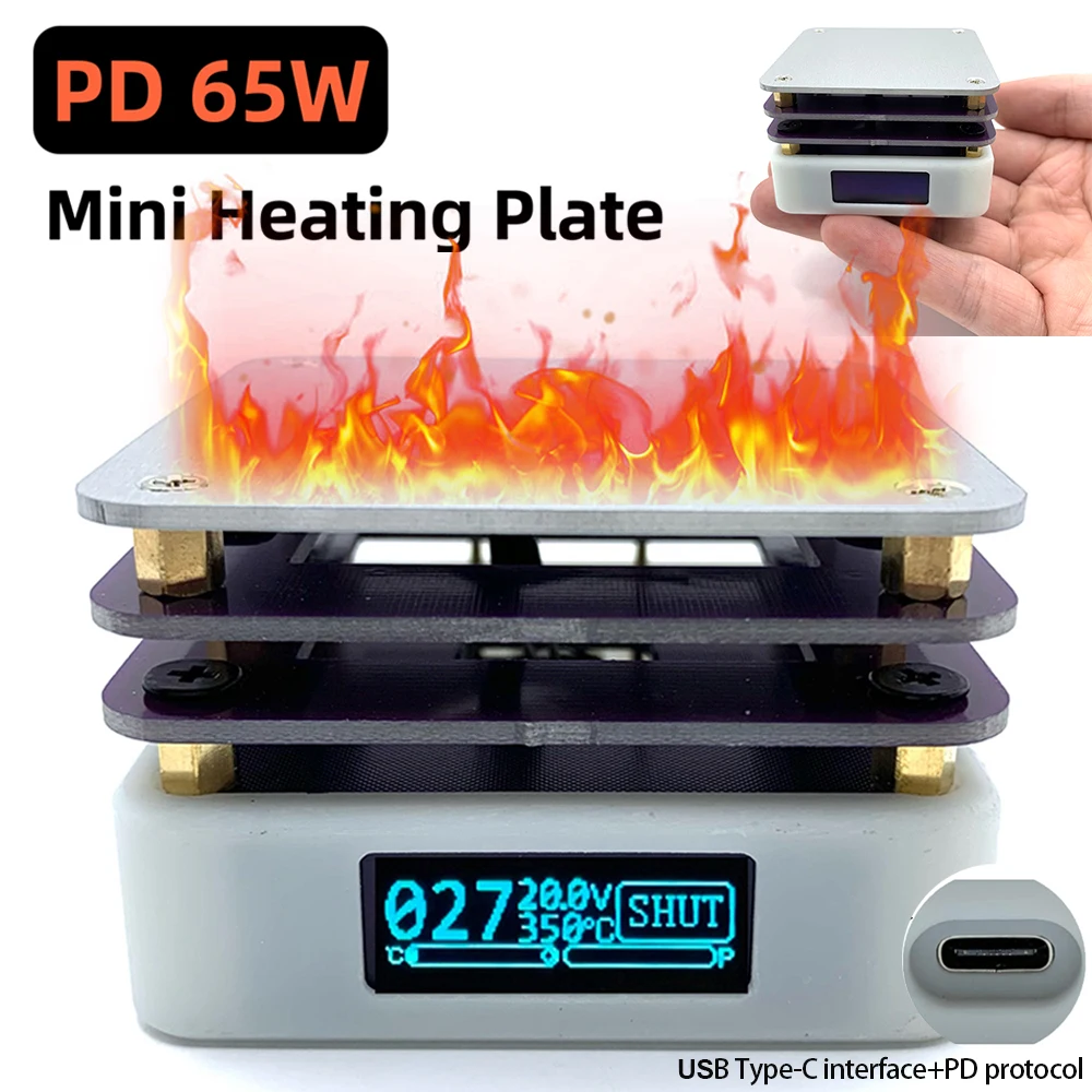 Mini-placa-caliente-SMD-precalentador-estaci-n-de-retrabajo-de-precalentamiento-placa-PCB ...