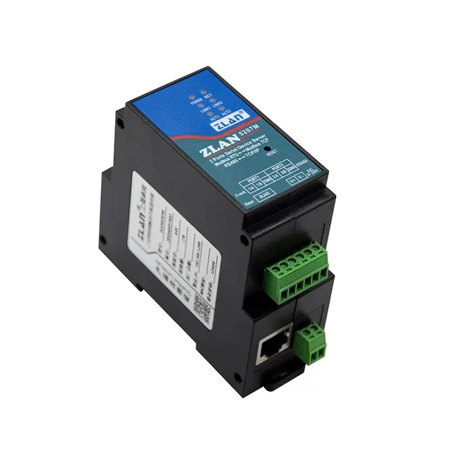Din Rail 2 Soros Port Rs485 Az Ethernet Converter Eszköz Iot Szerver ...