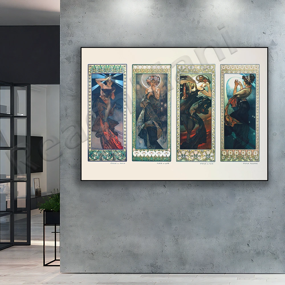 Alphonse Mucha Moon And Stars