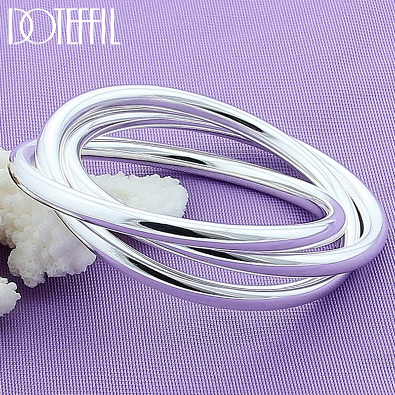 925 Sterling Silver Bangle Bracelet | 925 Sterling Silver Party Jewelry ...