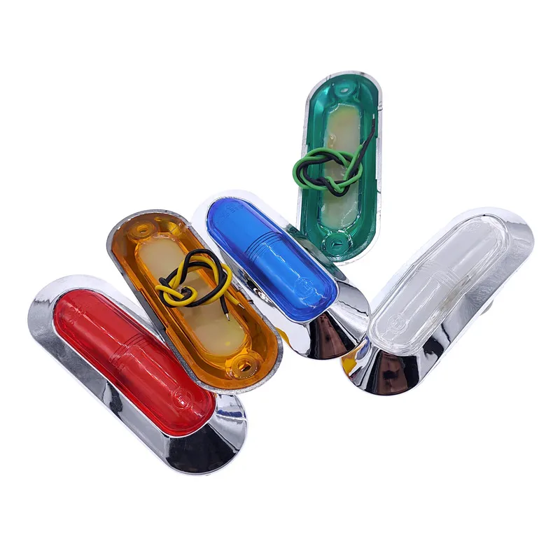 2Pcs-4LED-Waterproof-Side-Mark-Lamp-Clearance-Indicator-Light-Car-Truck ...
