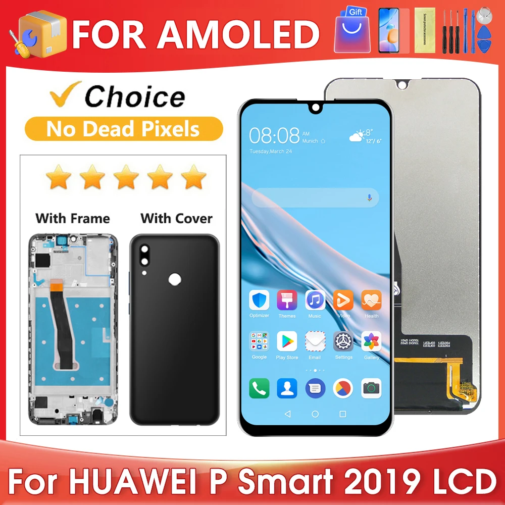 P Smart 2019 For HUAWEI 6.21''For AMOLED POT-LX1 LX1AF LX2J LX3 LX1A ...
