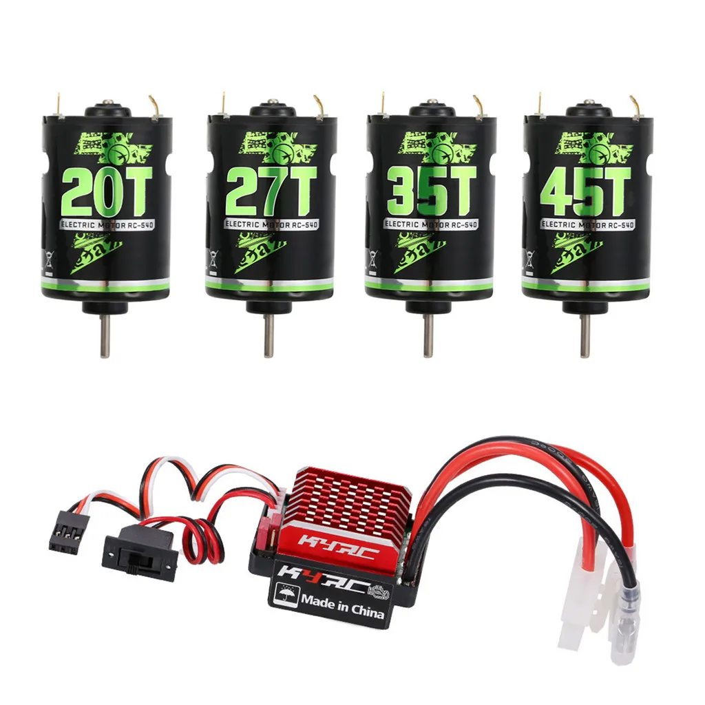 540-Brushed-Motor-RC-Crawler-Motor-20T-60A-ESC-Brushed-Electric-Speed ...