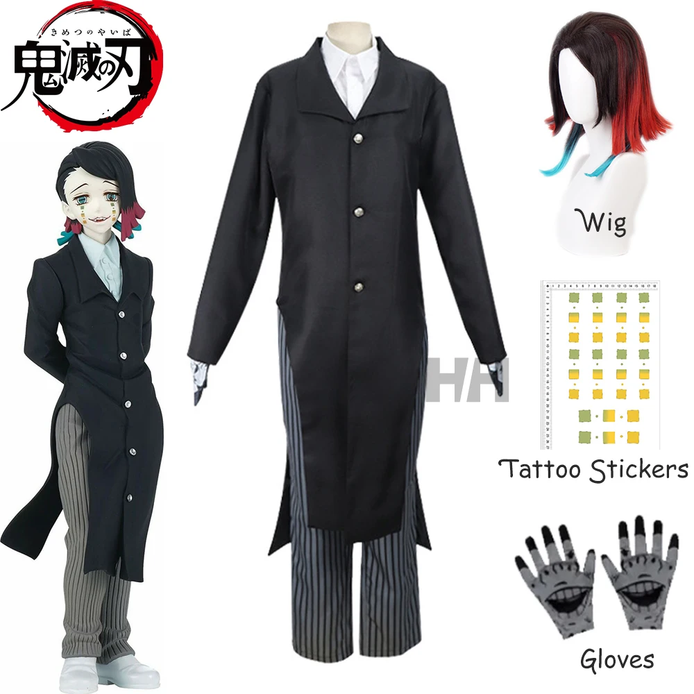 Anime-Demon-Slayer-Dream-Enmu-Cosplay-Costumes-Suits-Robe-Coat-Shirt ...