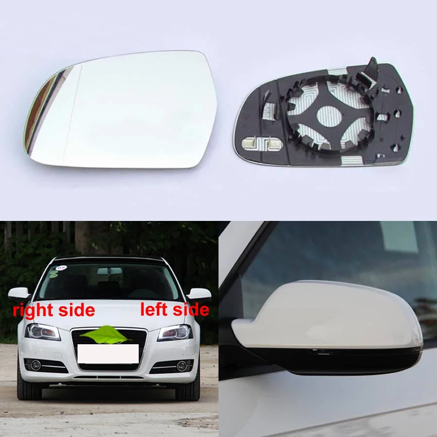 For-Audi-A3-2010-2011-2012-2013-Car-Rearview-Side-Mirrors-Lens-Door ...